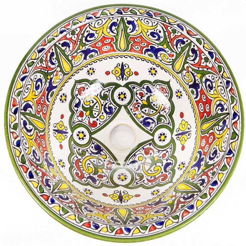 BURHAN Moroccan Hand-Painted Basin | Unique Sinks
